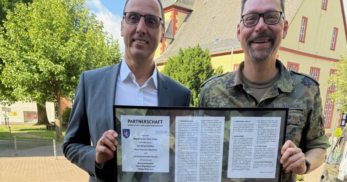 Nidda nun offizieller Partner für Heimatschutz und Gesamtverteidigung | Nidda