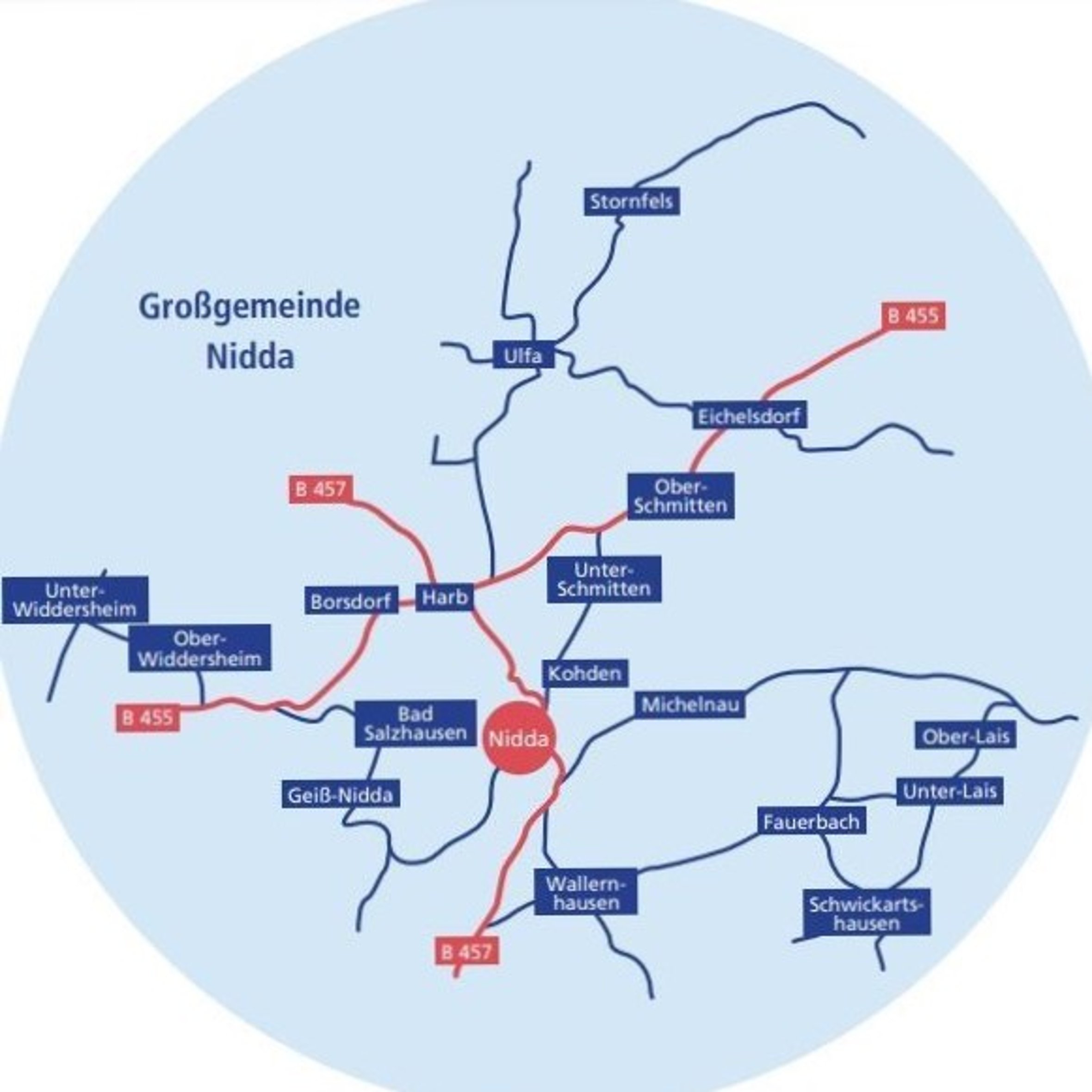 Die Großgemeinde im Überblick | Nidda